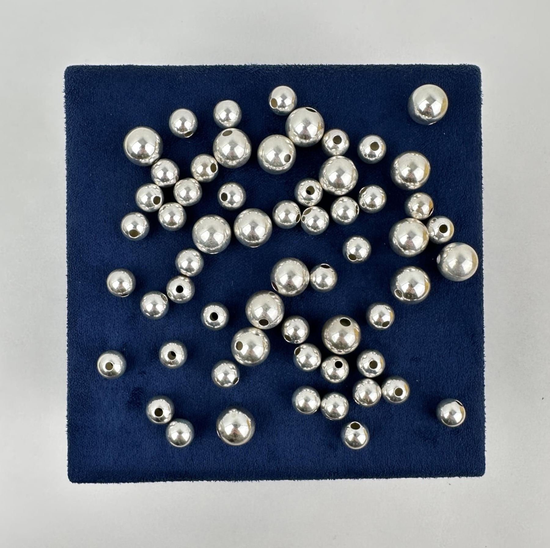 Navajo Sterling Silver Bench Beads