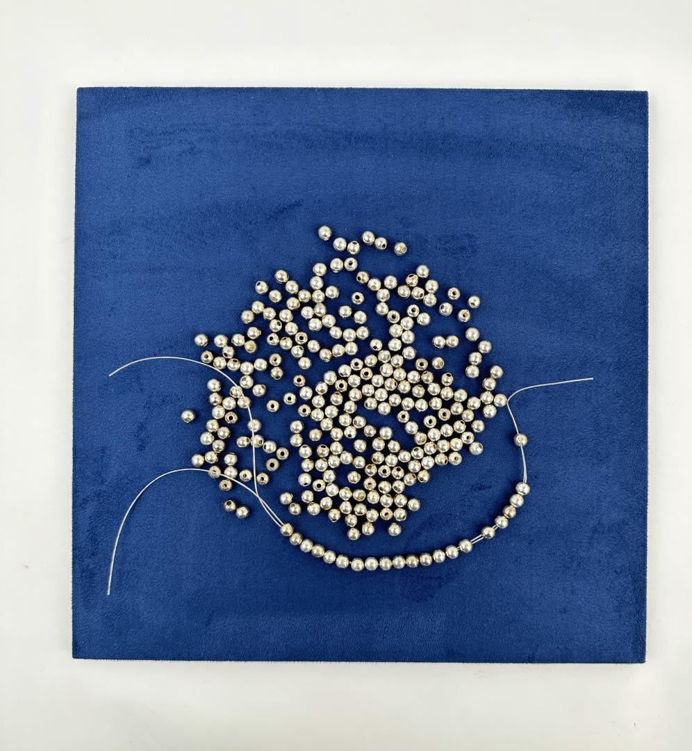 Navajo Sterling Silver Bench Beads