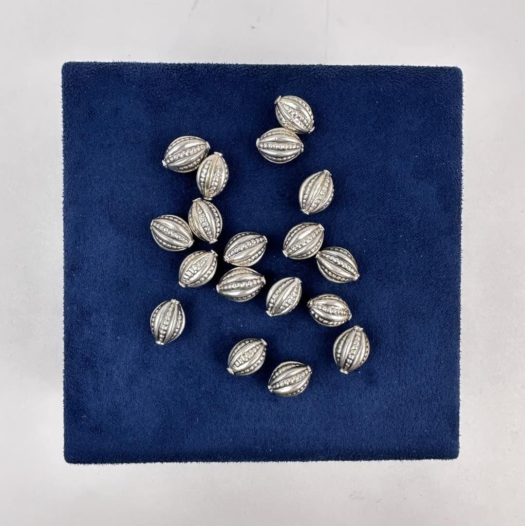 Navajo Sterling Silver Bench Beads