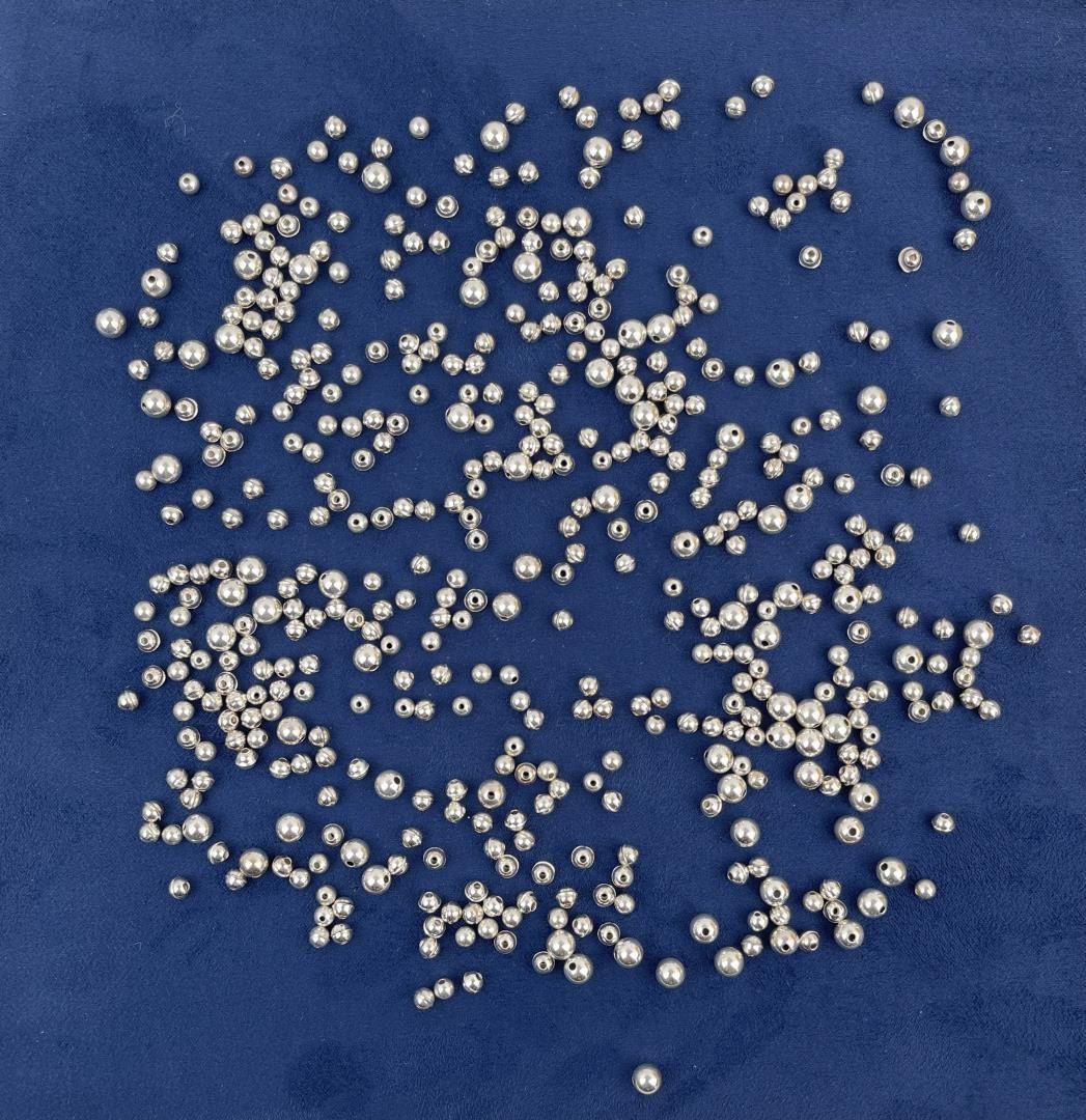 Navajo Sterling Silver Bench Beads