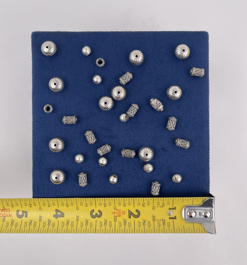 Navajo Sterling Silver Bench Beads
