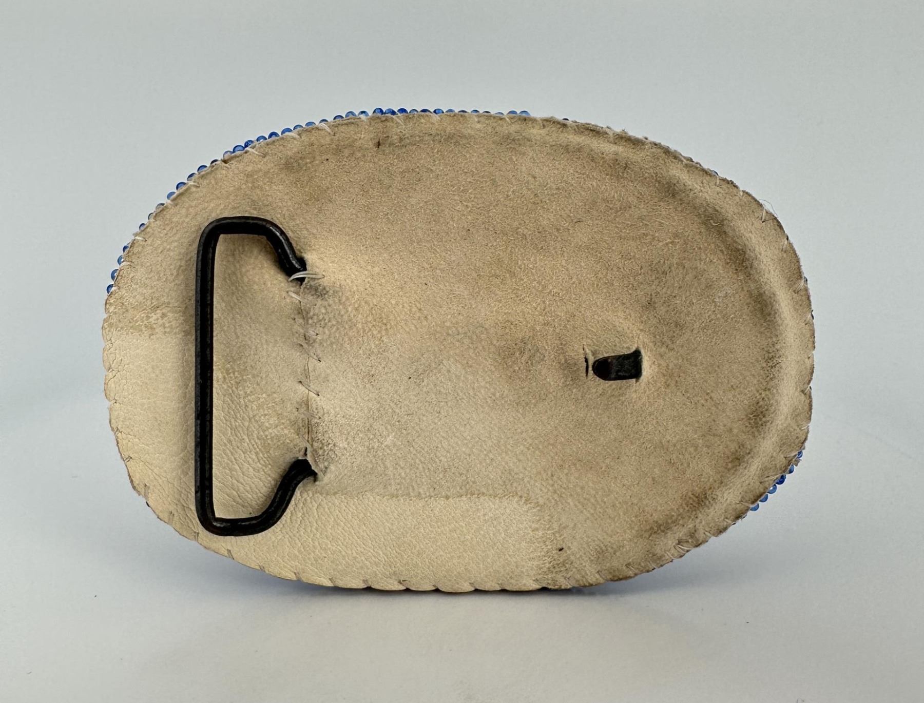 Plains Native American Indian Beaded Belt Buckle