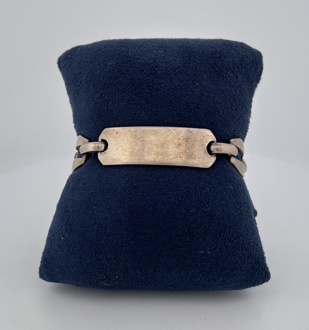 Large Link ID Bracelet Blank Plate