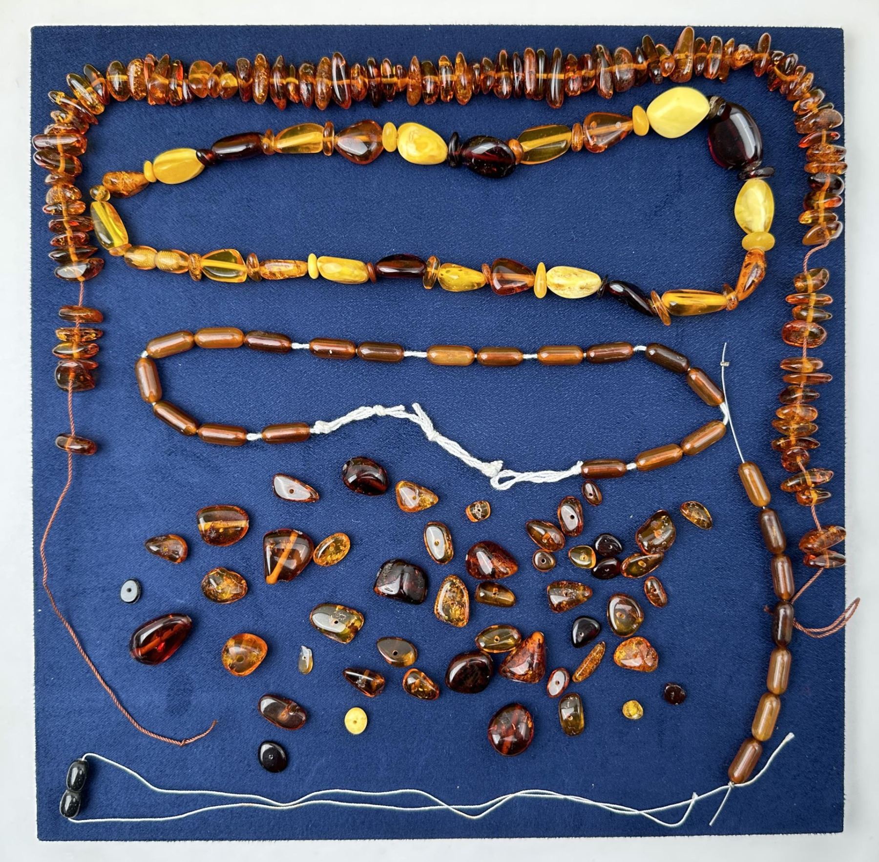 Large Collection of Baltic Amber Beads