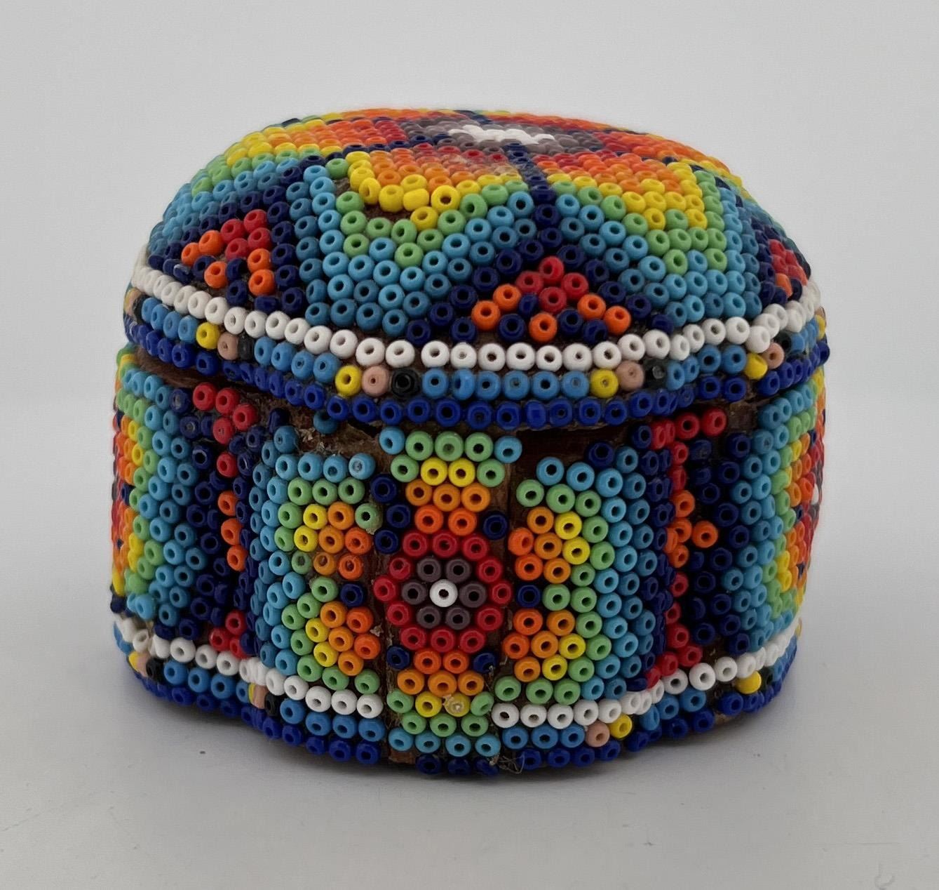Mexican Huichol Beaded Box