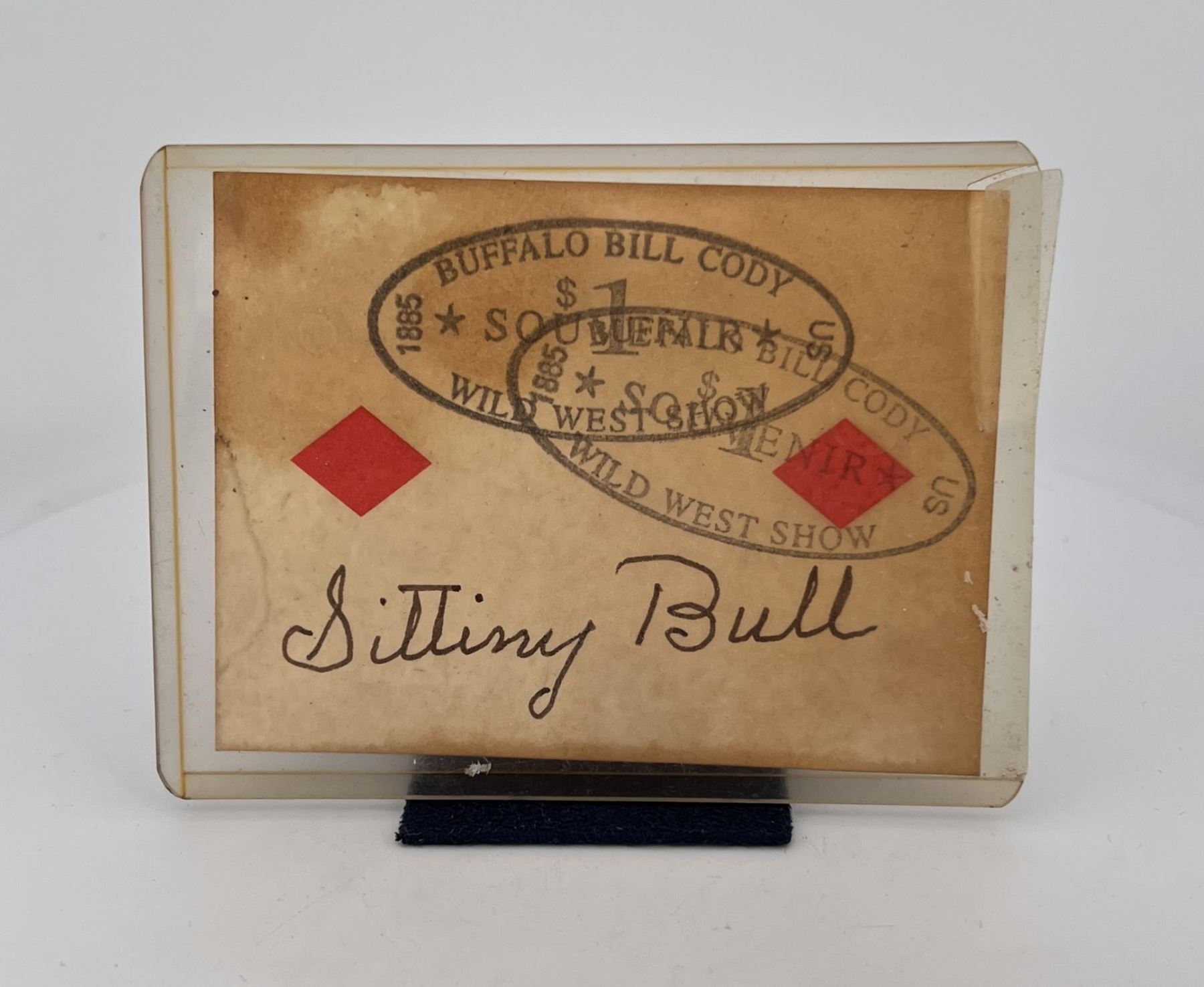 Buffalo Bill Cody Sitting Bull Playing Card