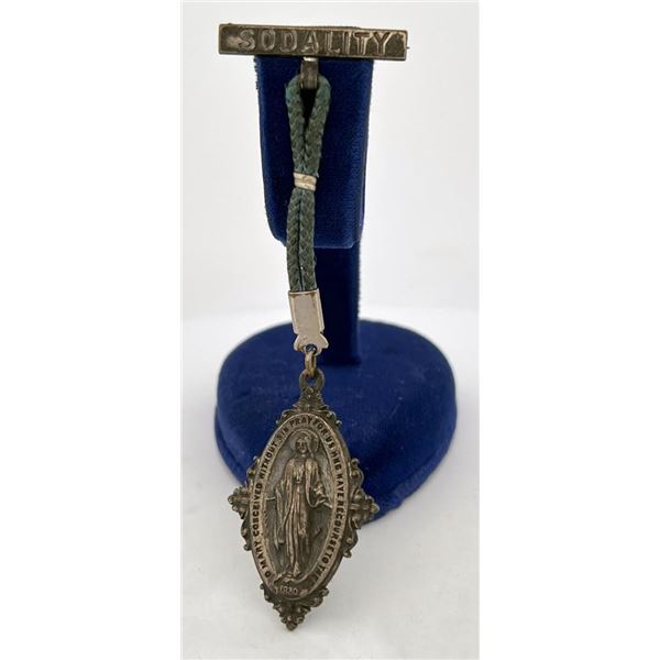 Antique Religious Virgin Mary Pin