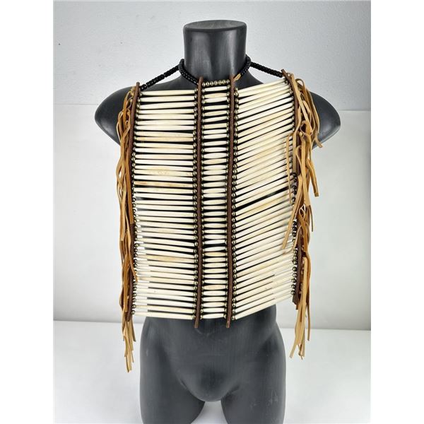 Plains Indian Bone Hair Pipe Breastplate