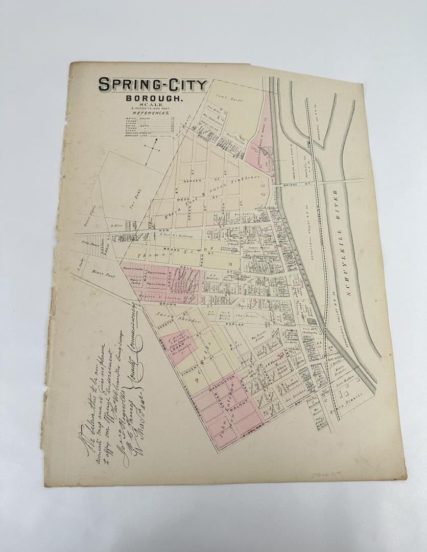 Forsey Breou Spring City Borough Map