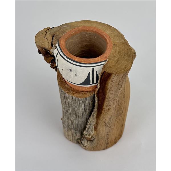 Ortiz Pueblo Painted Wood Carving