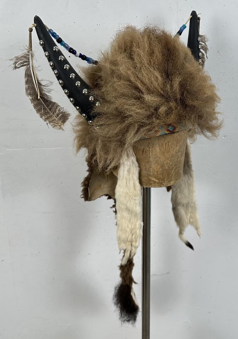 Plains Native American Indian Buffalo Headdress