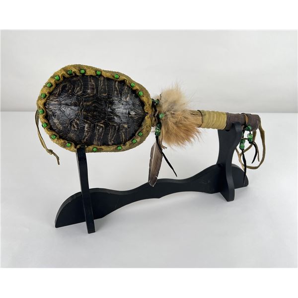 Plains Native American Indian Turtle Rattle