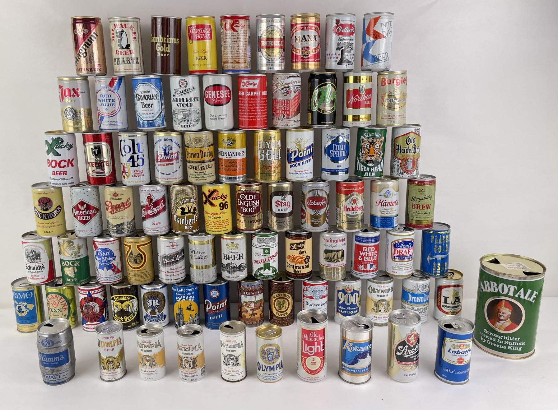 Collection of Vintage Beer Cans
