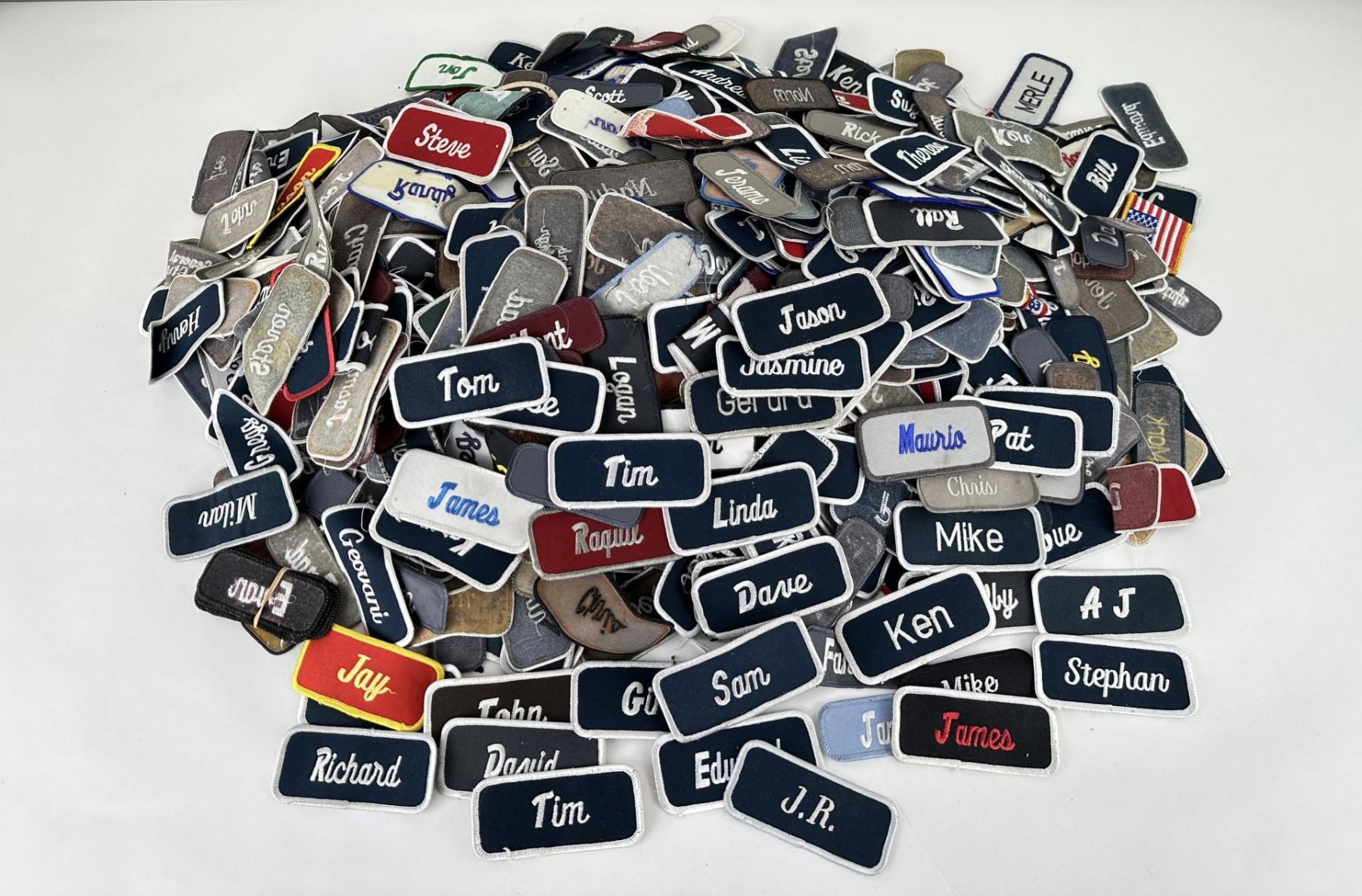 Large Group of Vintage Mechanic Name Patches