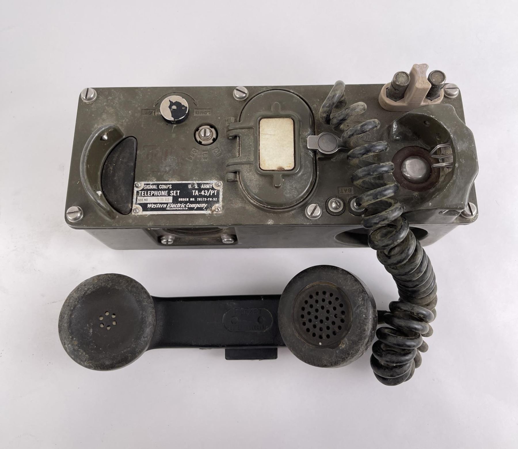 Vietnam War US Army Signal Corps Field Telephone