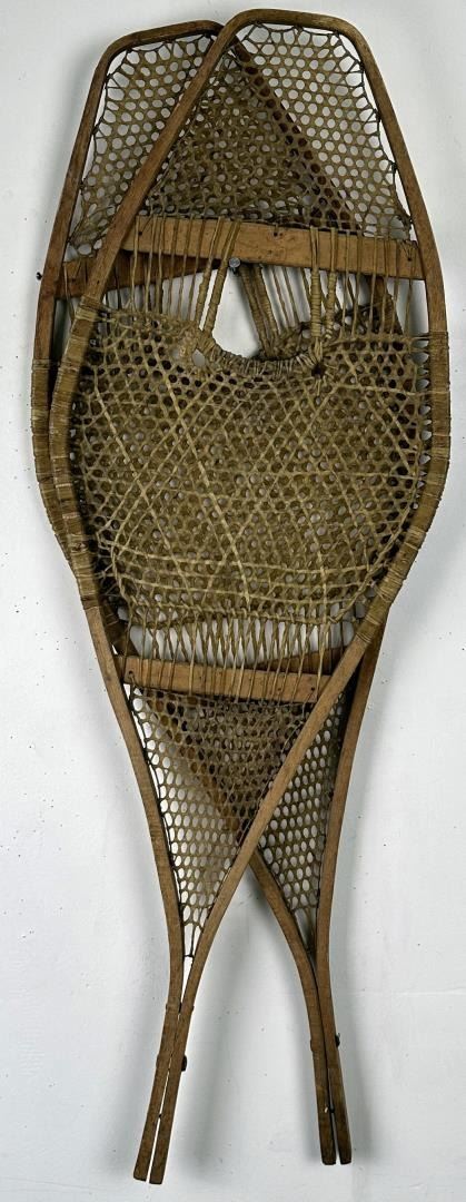 Antique Huron Native American Indian Snowshoes