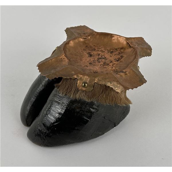 Antique Taxidermy Trophy Moose Foot Ashtray