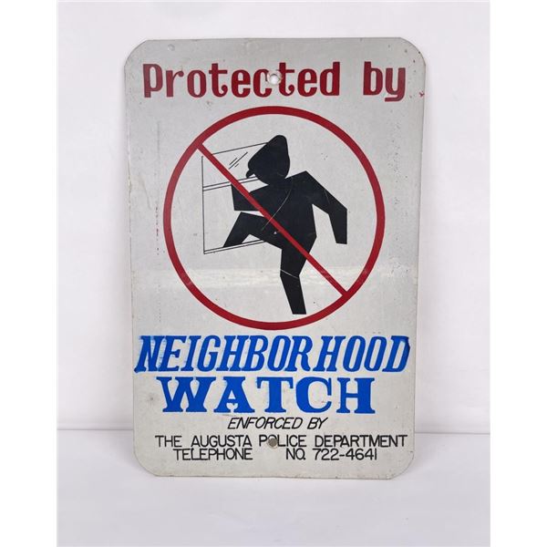 Augusta Montana Neighborhood Watch Sign