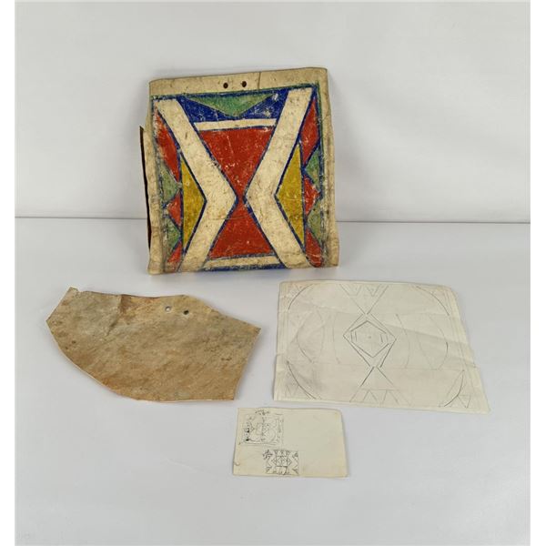 Plains Native American Indian Parfleche Envelope