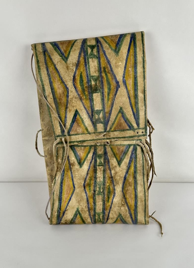 Plains Indian Painted Parfleche Case Envelope