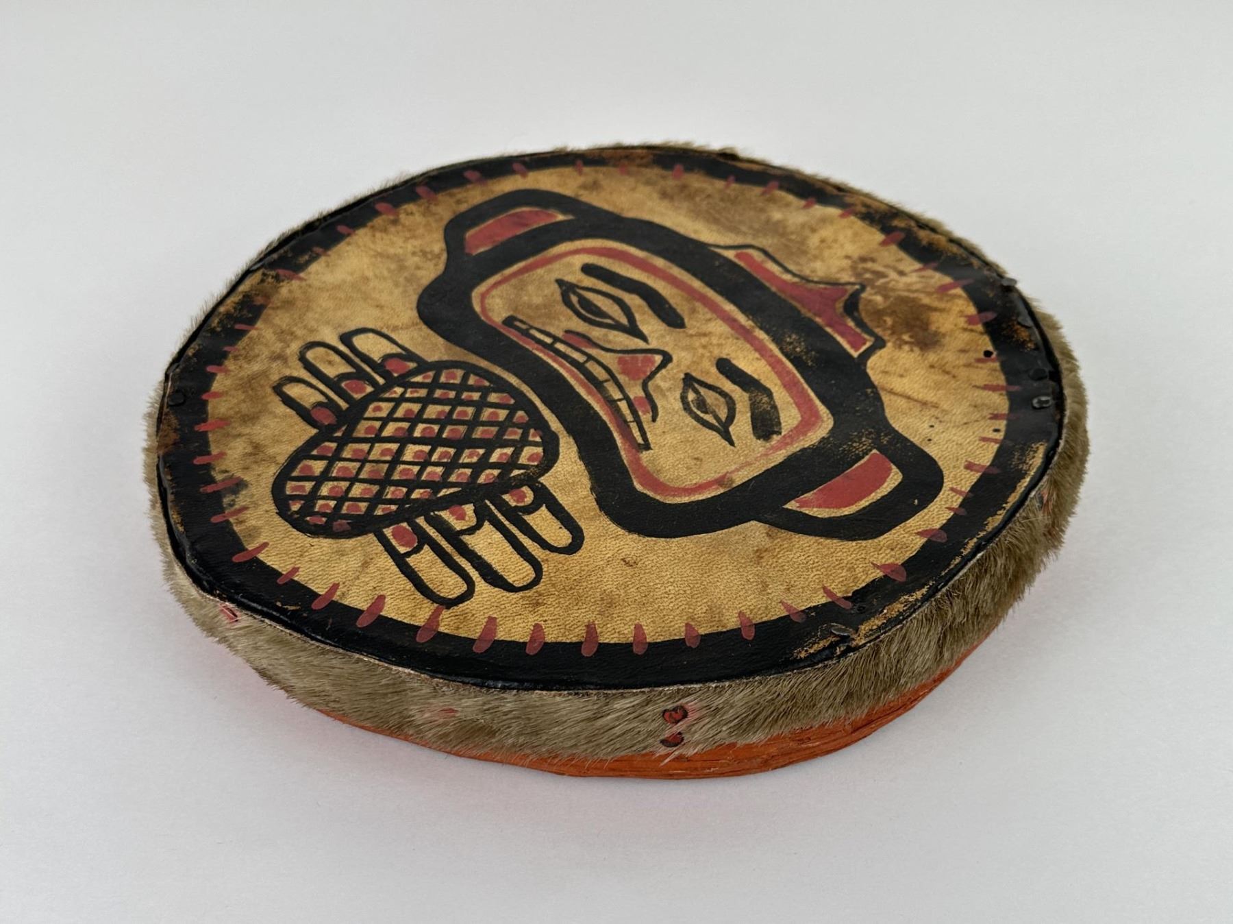 Haida Northwest Coast Inuit Indian Painted Drum