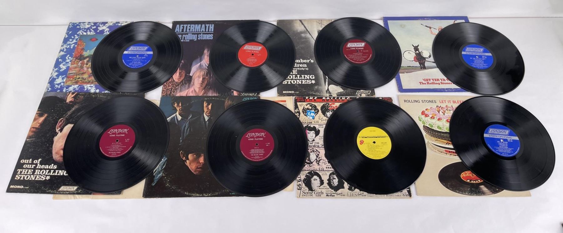 Collection of Rolling Stones Record Albums