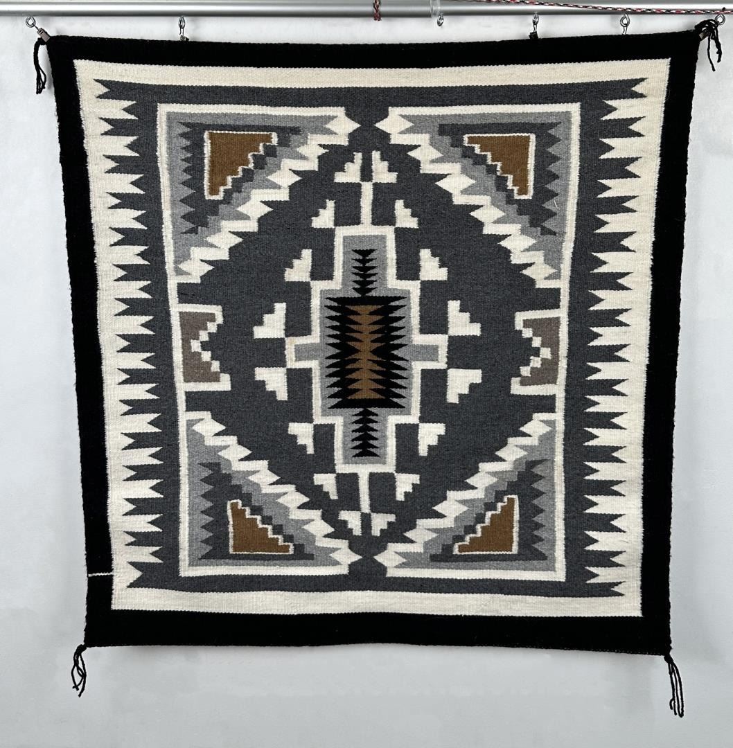 Navajo Indian Storm Pattern Rug Blanket