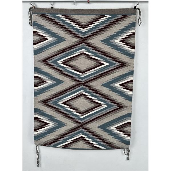 Navajo Indian Eye Dazzler Burntwater Blanket Rug