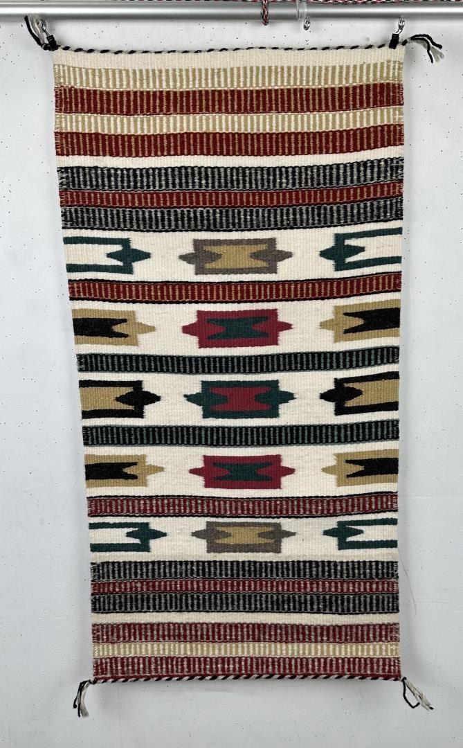 Navajo Indian Saddle Blanket Rug