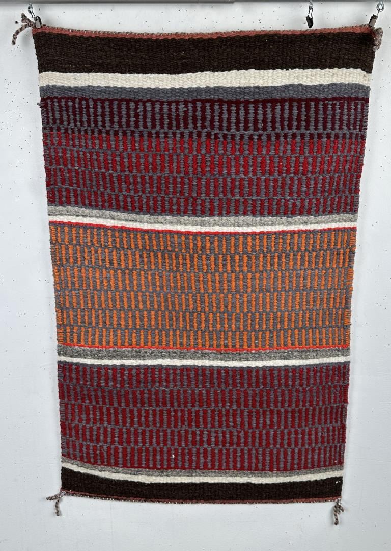 Navajo Indian Saddle Blanket Rug