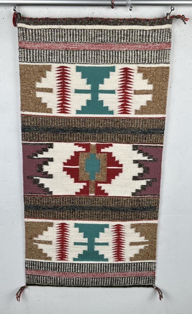 Navajo Indian Saddle Blanket Rug