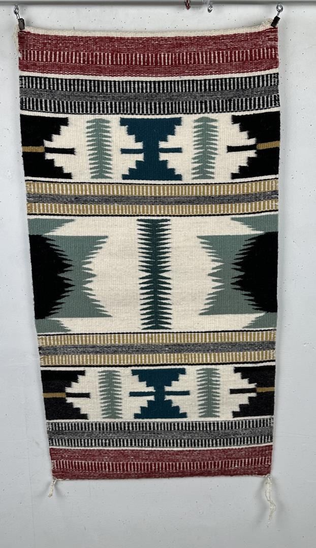 Navajo Indian Saddle Blanket Rug