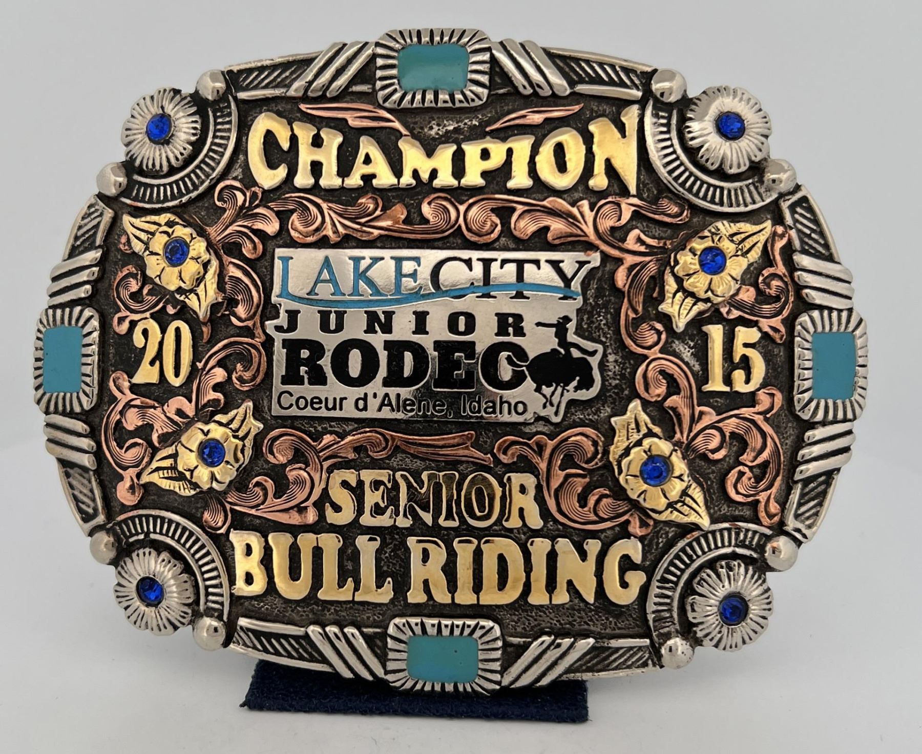 Lake City Junior Rodeo Trophy Belt Buckle