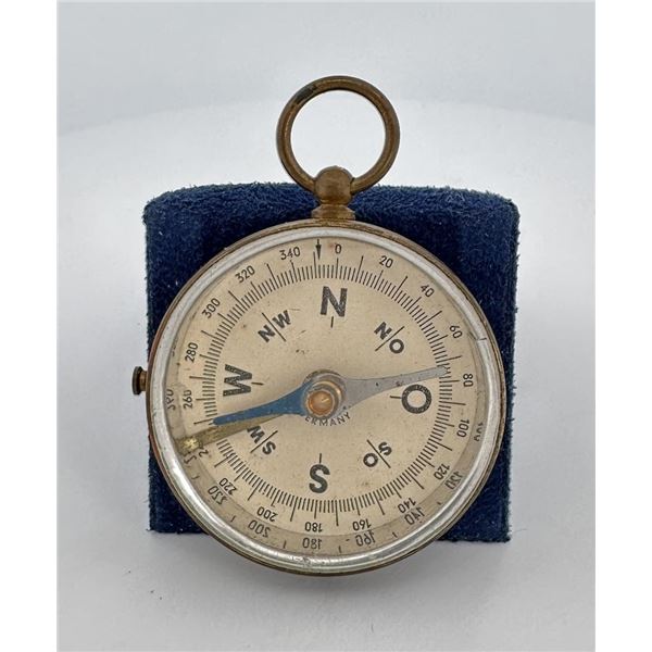 Antique Brass Compass Made In Germany