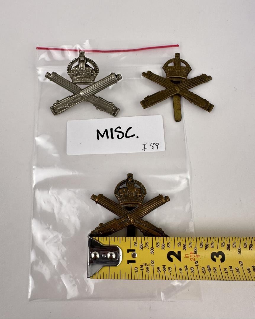 WW1 WWI British Army machine Gun Corps Cap Badges