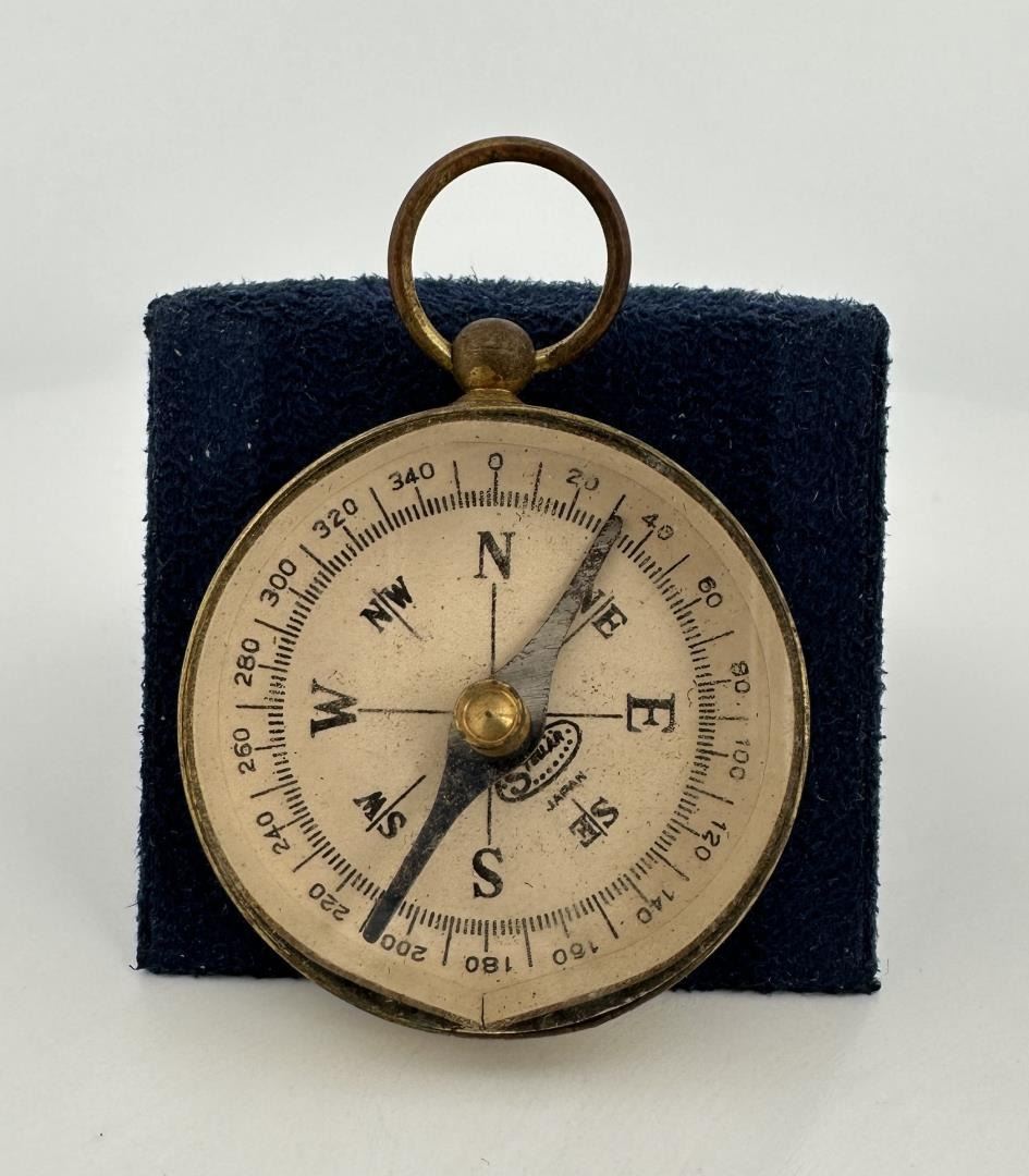 Brass Open Face Compass Made in Japan