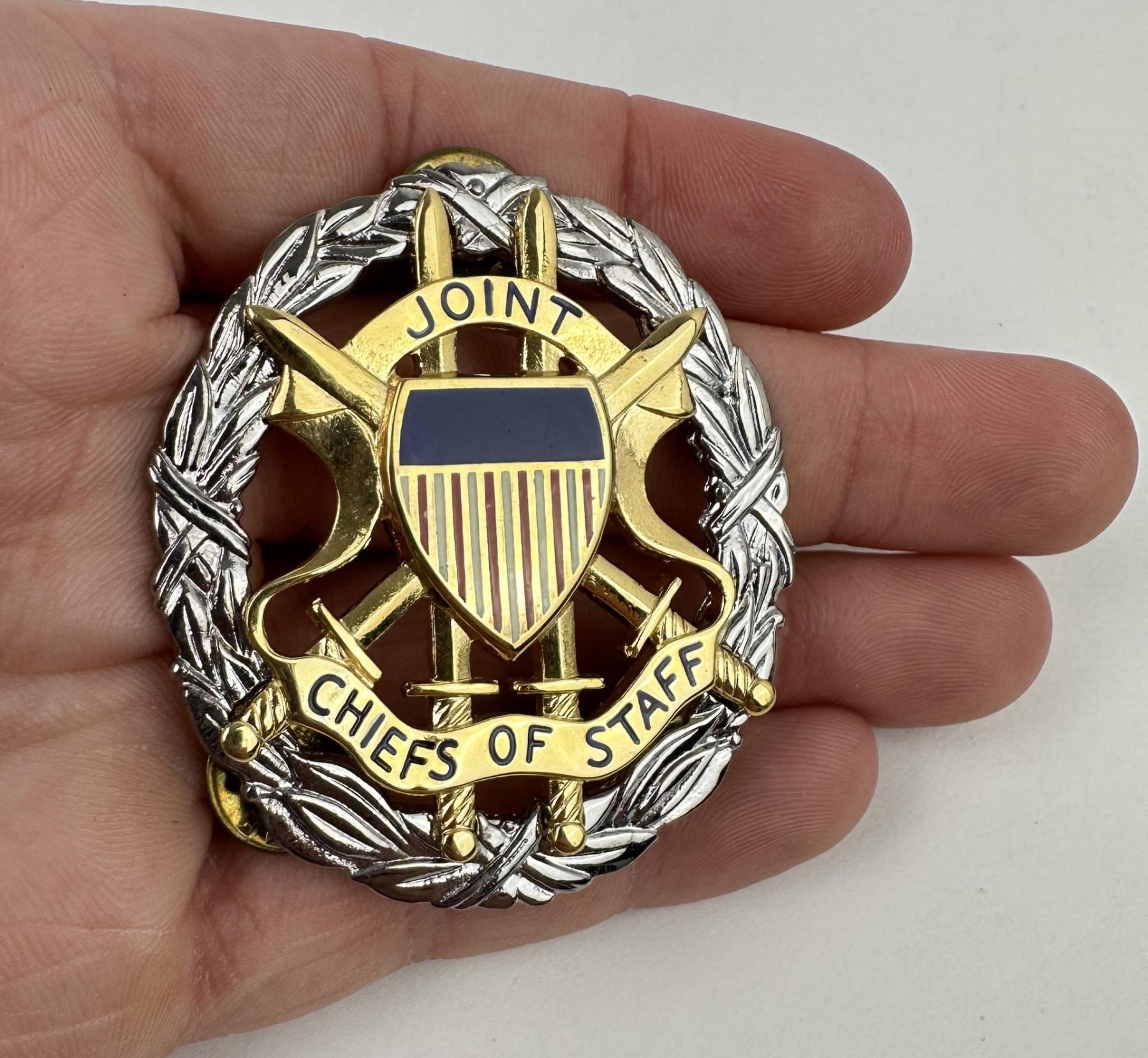 US Joint Chiefs Of Staff Metal Badge