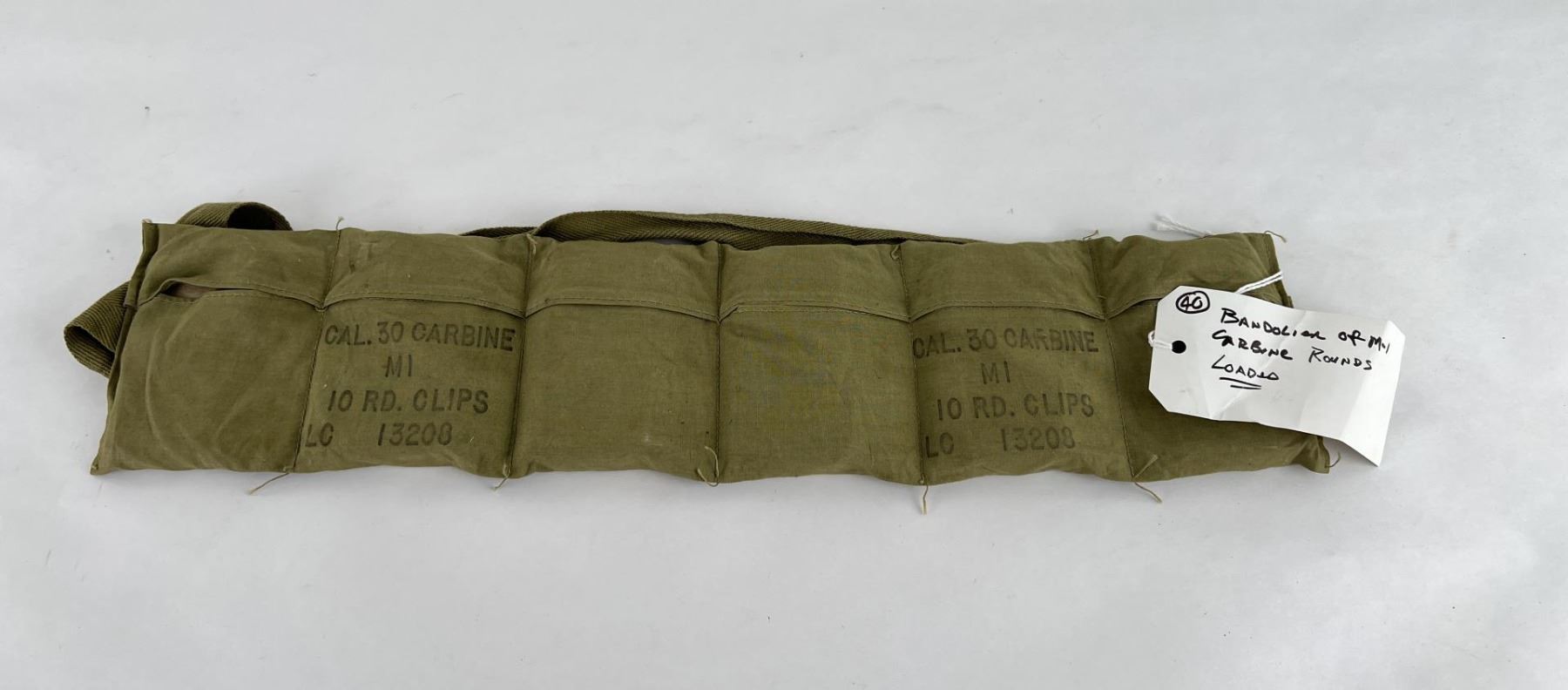 110 Rounds WW2 M1 Garand Bandolier of Ammo