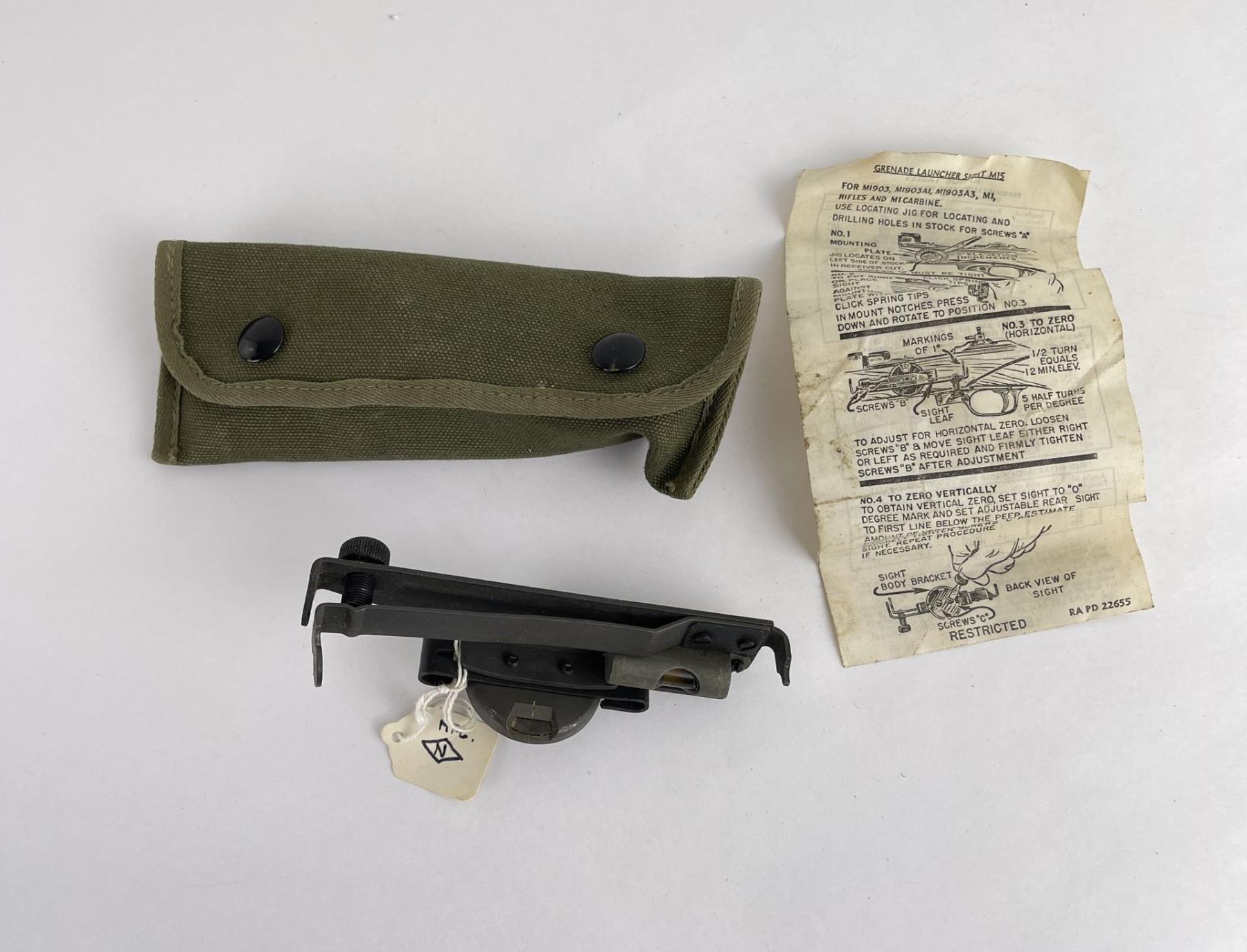 WW2 M1 Carbine Garand M15 Grenade Launcher Sight