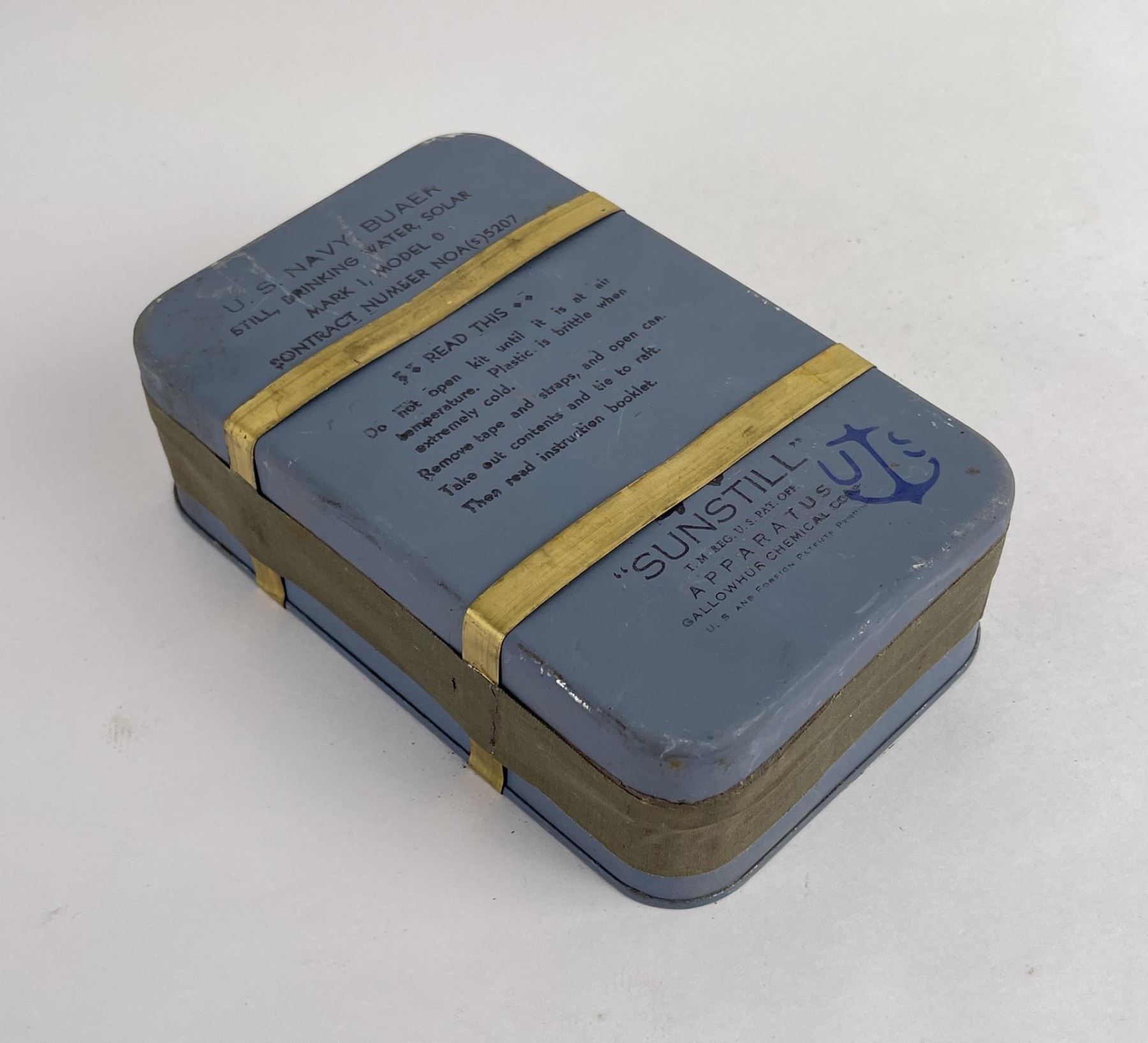 WW2 US Navy Pilot Solar Still Life Raft Kit