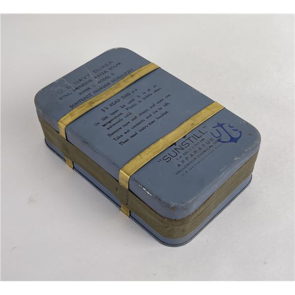 WW2 US Navy Pilot Solar Still Life Raft Kit