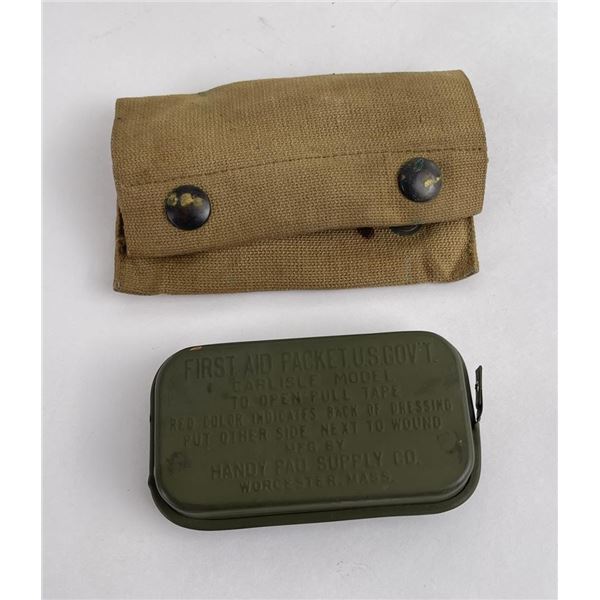 WW2 First Aid Packet with Sulfanilamide Packet
