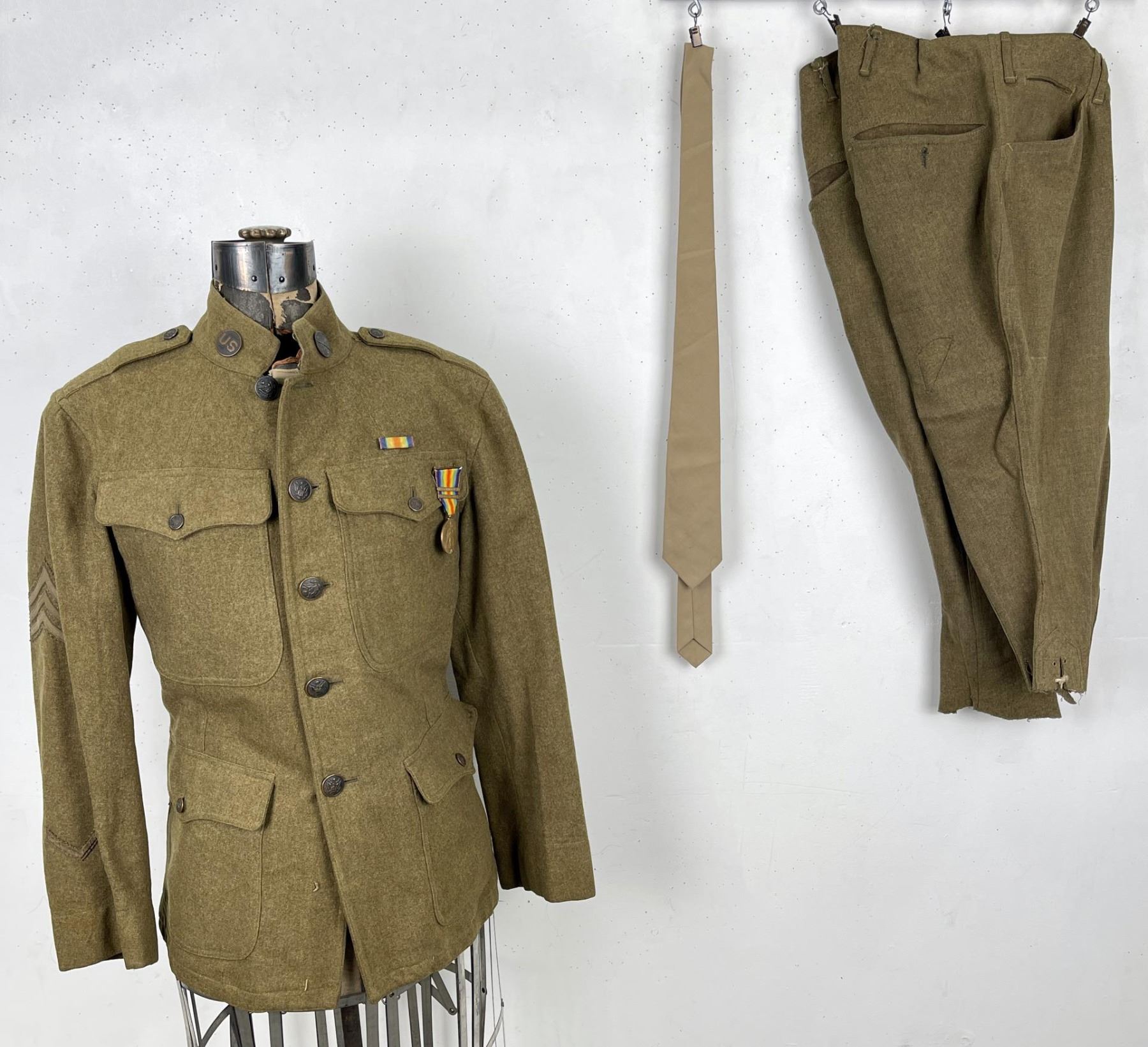 WWI WW1 US Army Machine Gun Btn Uniform Jacket
