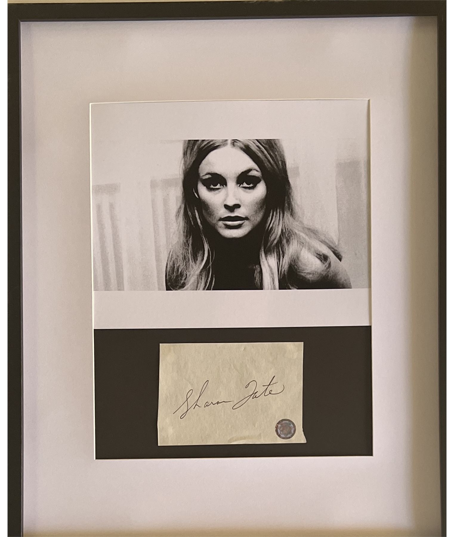 Sharon Tate original signature collage