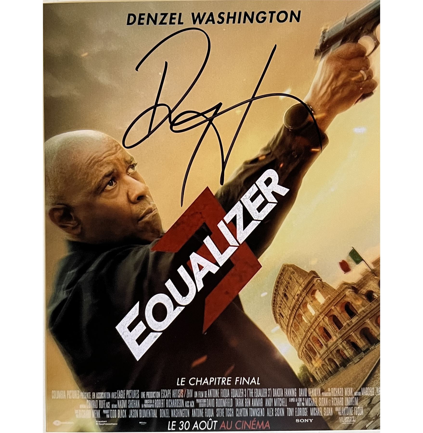 The Equalizer 3 Denzel Washington signed photo