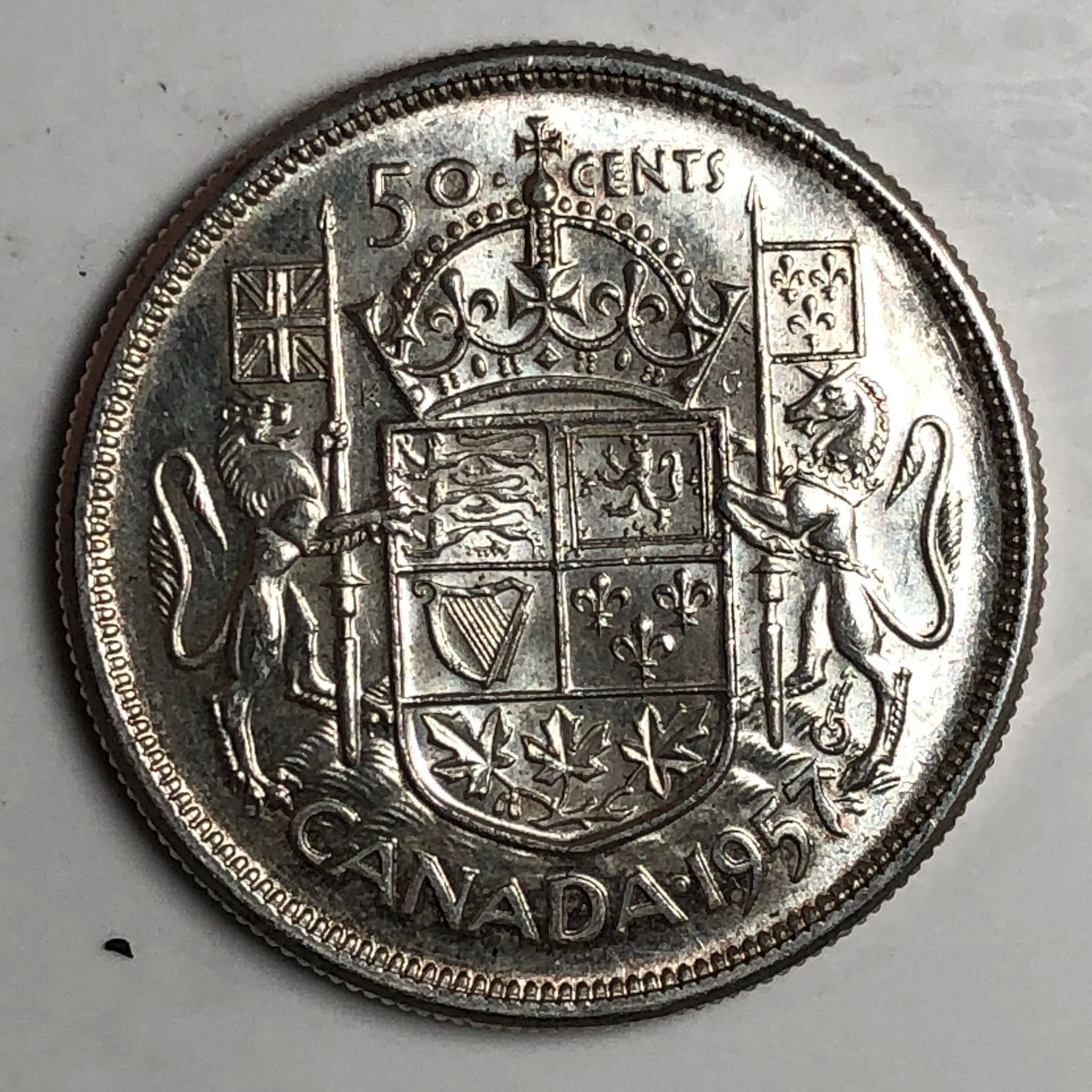 1957 Queen Elizabeth 50 Cents