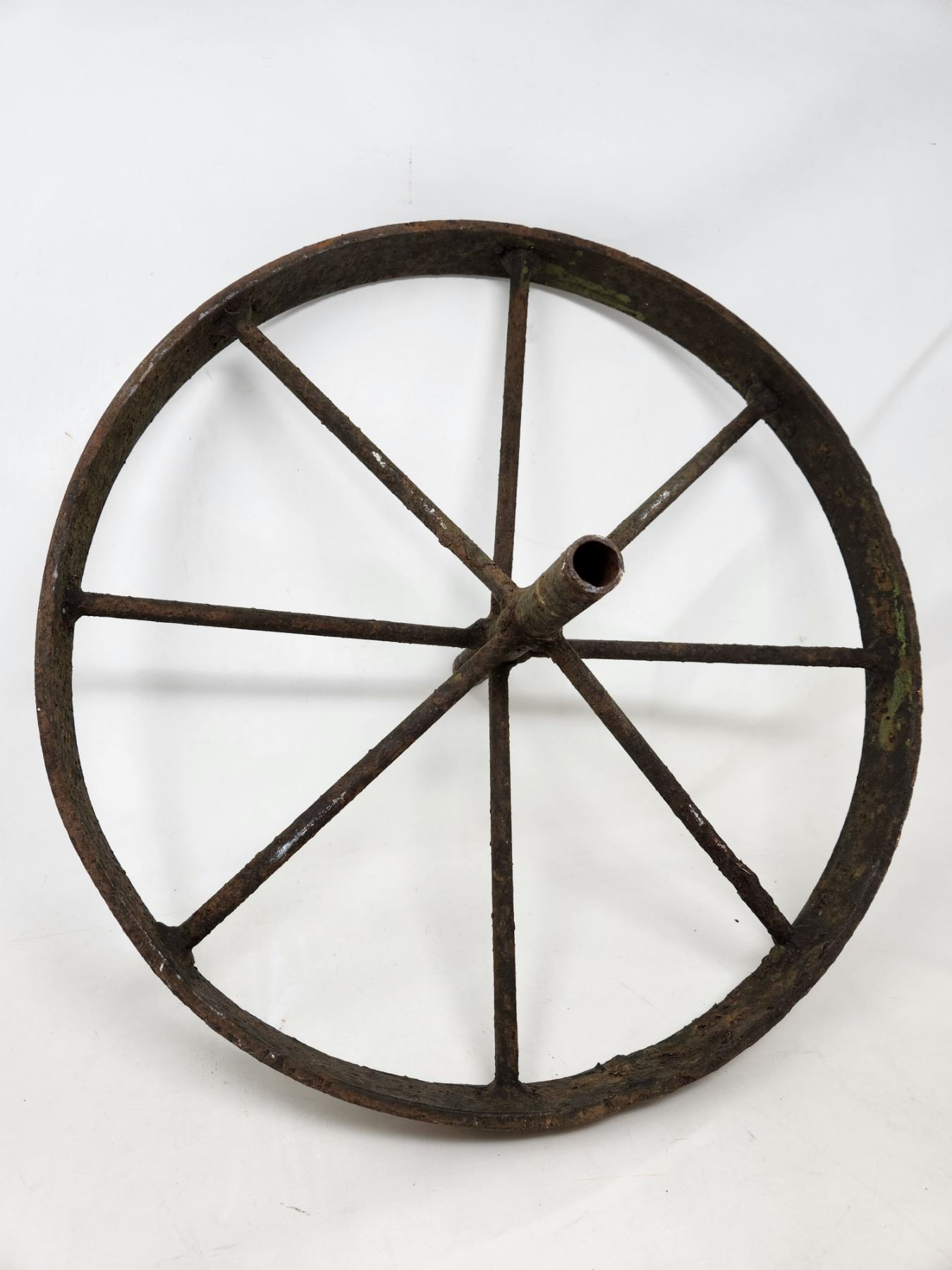Antique Wheel Barrel Metal Wheel