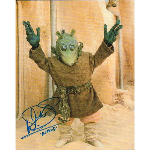Deep Roy signed photo Star Wars