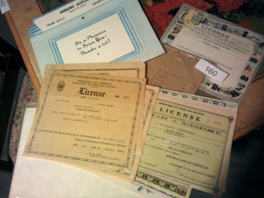 Vintage licenses