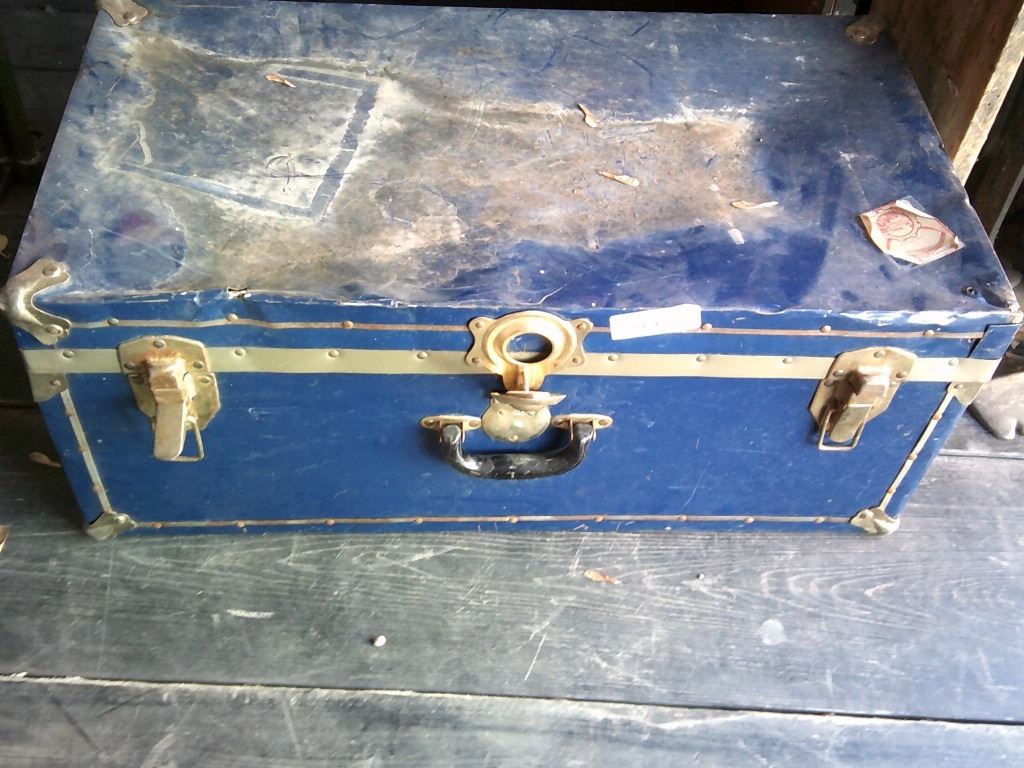Vintage blue trunk